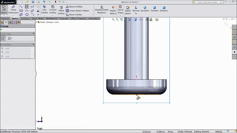 solidworks motion study tutorial | Cam and Follower