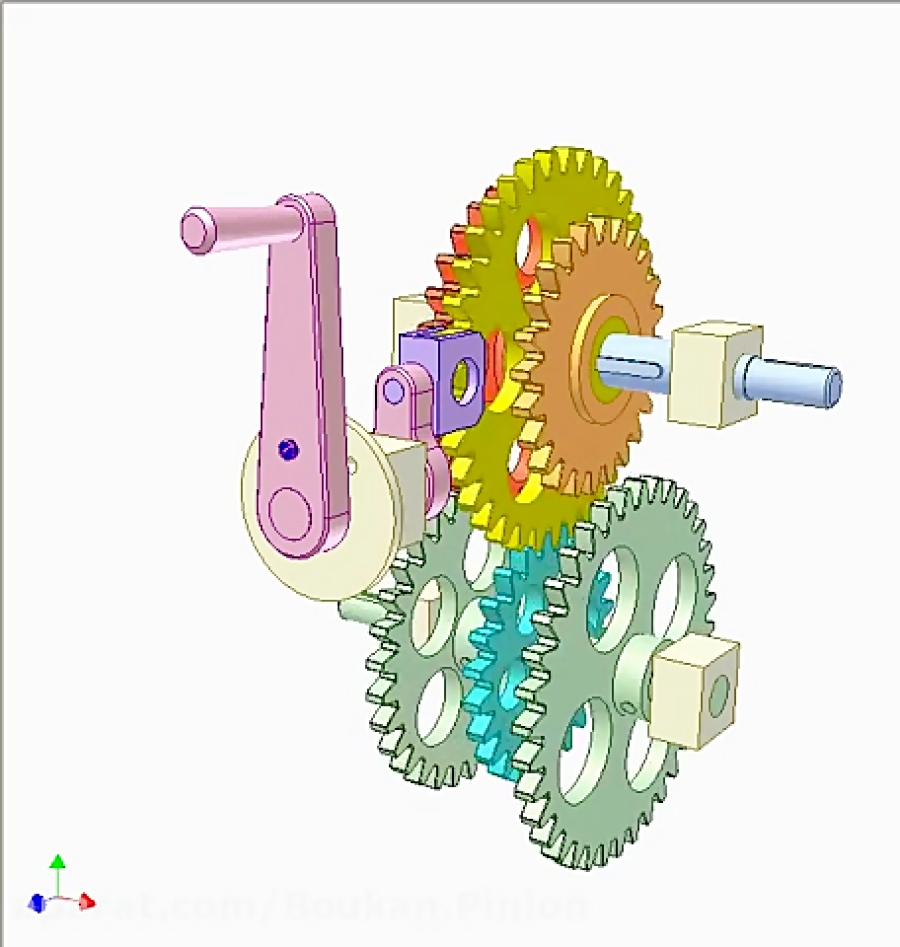 Shifting gear mechanism 1b