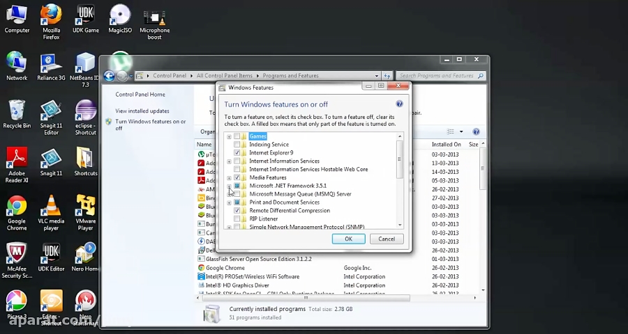 How to solve NET Framework 3.5 Installation Error(Doing it live )
