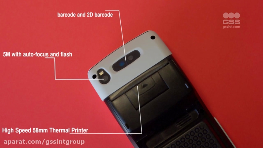 معرفی اجزای دستگاه POS PDA LYNX-W10
