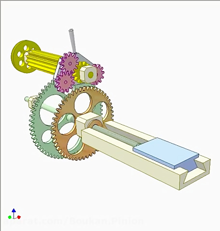 Differential screw mechanism