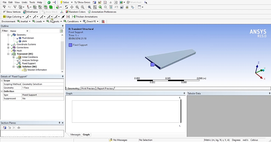 CFD tutorial - Two-way coupled FSI of a vibrating plate in water