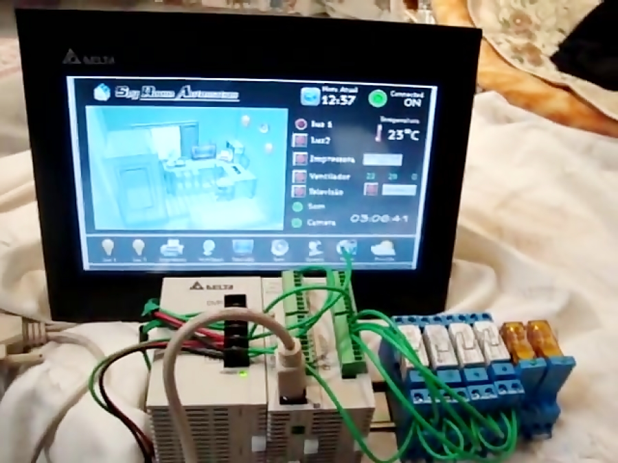 AUTOMATION SYSTEM DELTA PLC HMI ETHERNET CONNECTION ANDROID CONTROLER ...