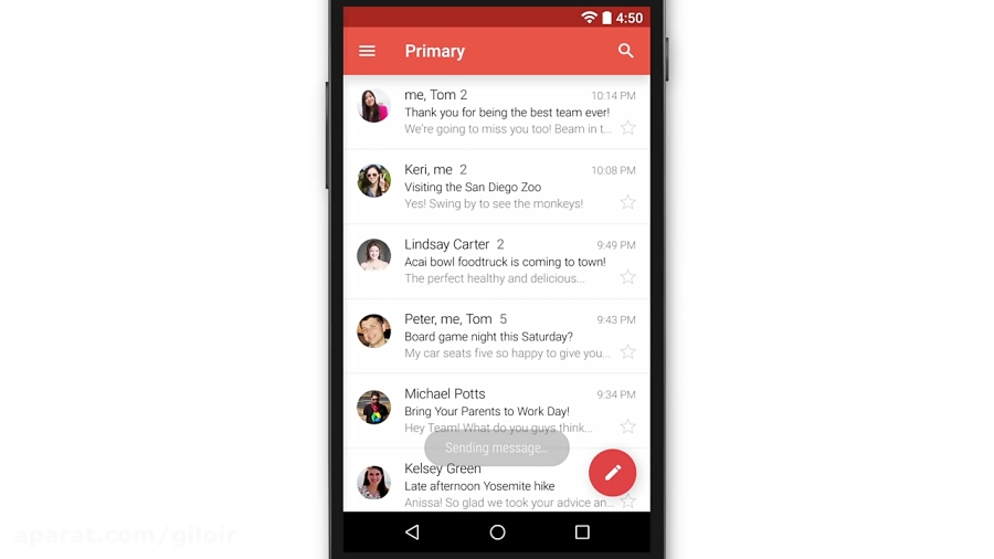 The Gmail app for Android