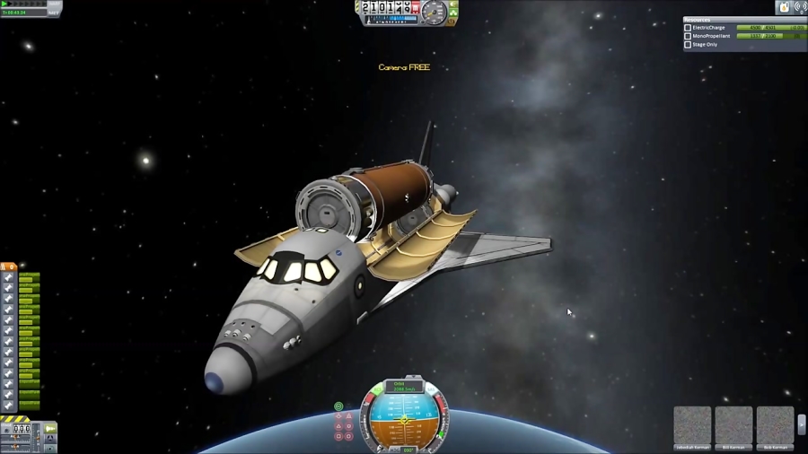 گیم پلی بازی KSP STS-1 Space Shuttle Intrepid