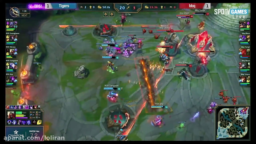 ROX Tigers vs bbq Olivers Highlights Game 3 - LCK Week 5 Day 5 Spring 2017 - ROX vs MVP G3