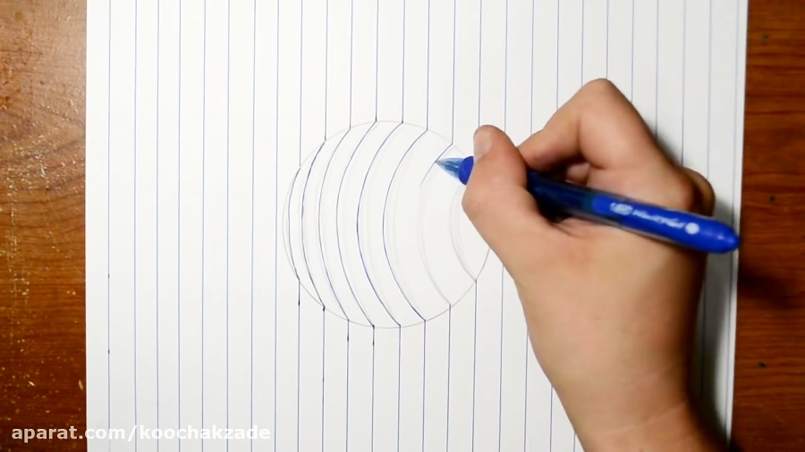 How to Draw 3D Art - Easy Line Paper Trick