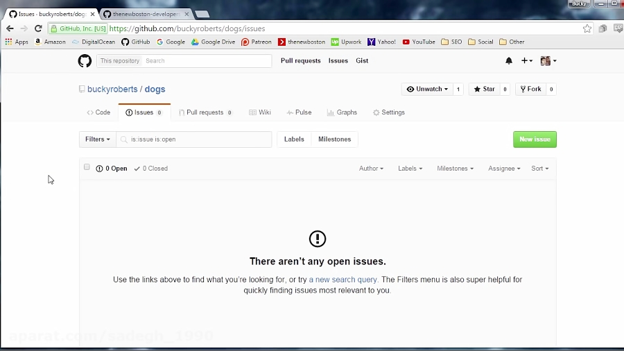 Git Tutorial - 23 - GitHub Issues and Labels