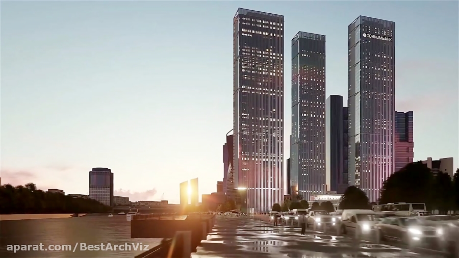 انیمیشن معماری MULTIFUNCTIONAL HIGH-RISE COMPLEX