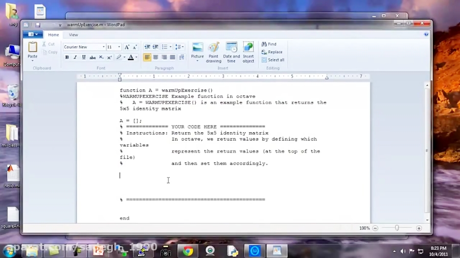 2.4.1 Octave Tutorial - Submitting Programming Assignments