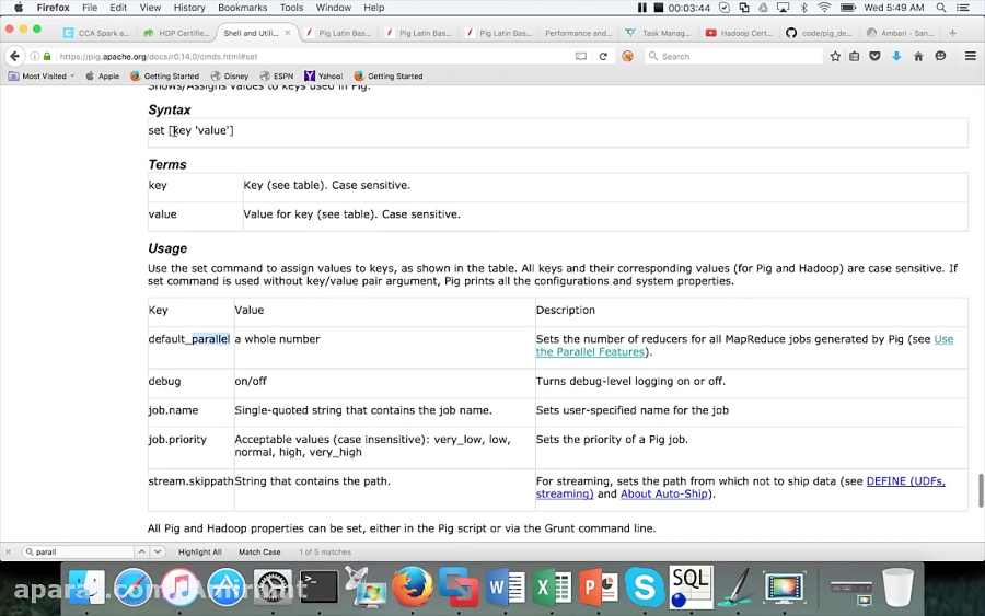 Apache Pig - Specify the number of reduce tasks for a Pig MapReduce job