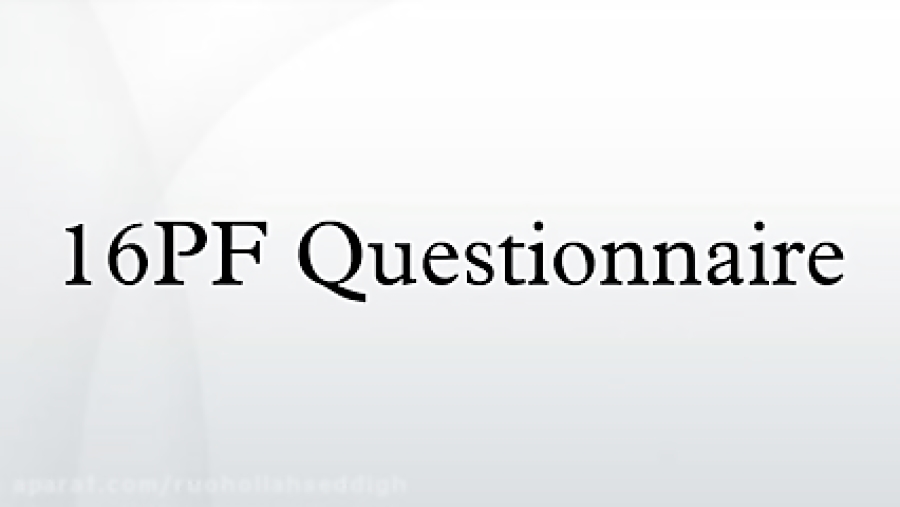 16PF Questionnaire