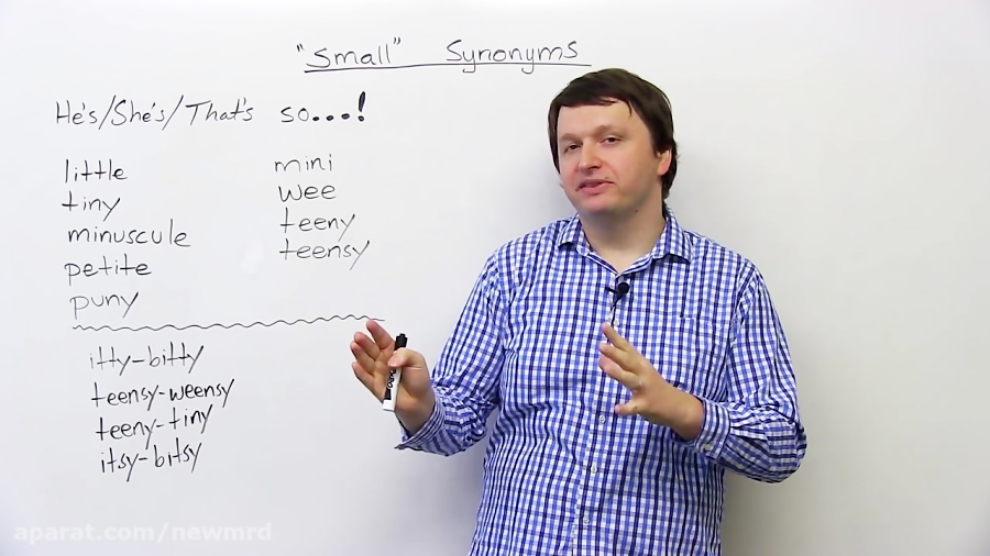 Improve your vocabulary: Synonyms for "small" in English