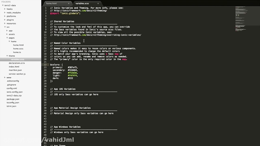 Hacking CSS in Ionic 2