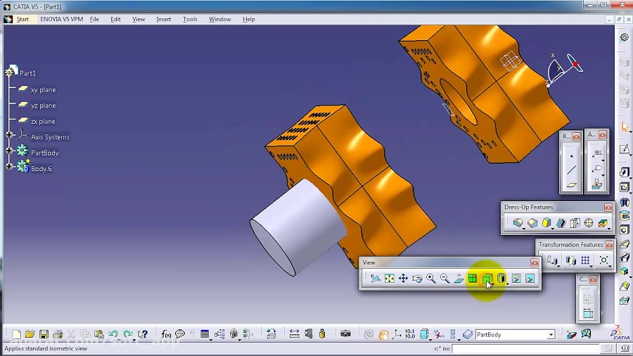 68 CATIA Beginner Tutorial: View ToolBox