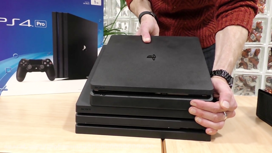 PS4 Pro Vs Xbox One S VS PlayStation 4 Vs Xbox One VS PS4 slim size ...