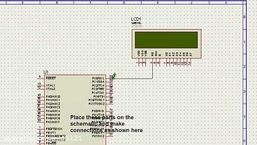 4x4 (Hex) Keypad Interface with ATMEGA16 - Proteus and Codevision