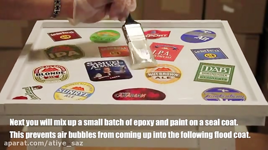 Sticker Bartop Epoxy Tutorial