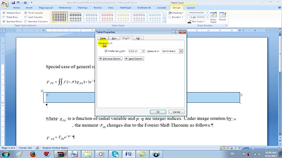 How to insert a Right-Aligned Caption Next to an Equation