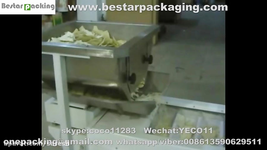 Snack Food Packing Machine With Nitrogen Flushing Potato Chips ...