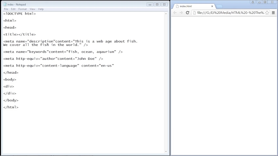 HTML Tutorial for Beginners - 20 - The meta element