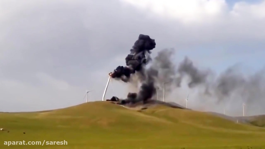 Wind Turbine Explodes - Too Much Wind