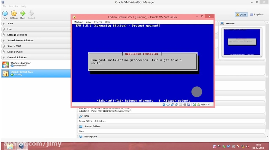 Endian Firewall 1 Install configure DHCP,Content Filter