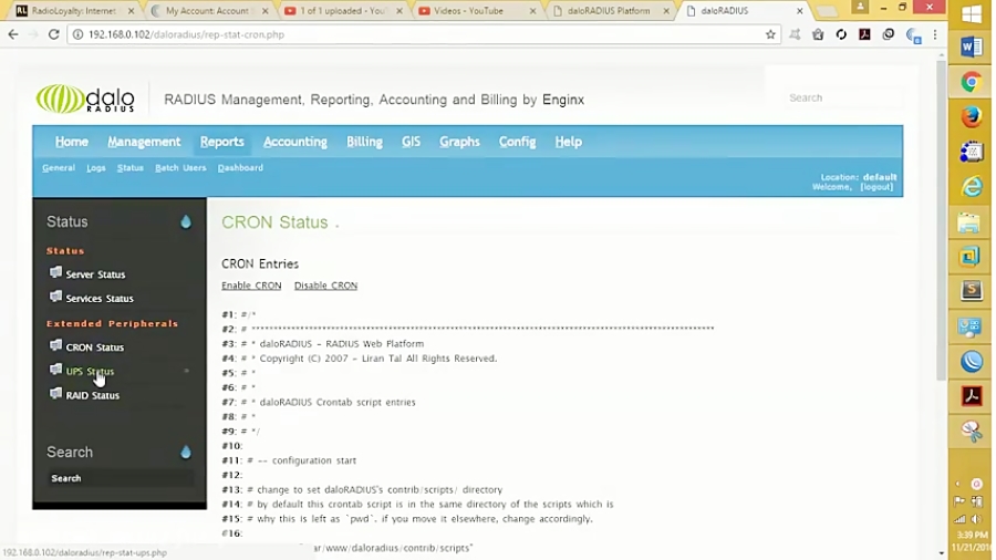 DaloRADIUS - Tour of the freeRadius web GUI and Different Functions and ...