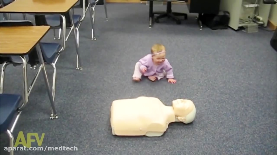 Baby Demonstrates How To Do CPR