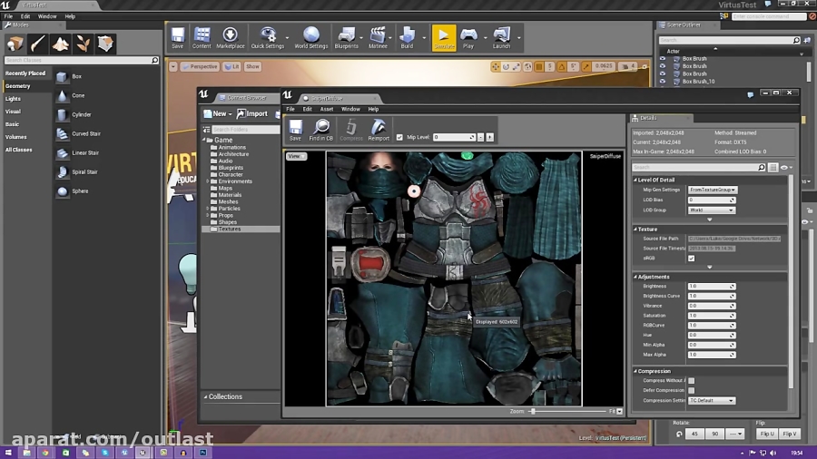 Unreal Engine 4 Beginner Tutorial Series - #14 Diffuse Textures
