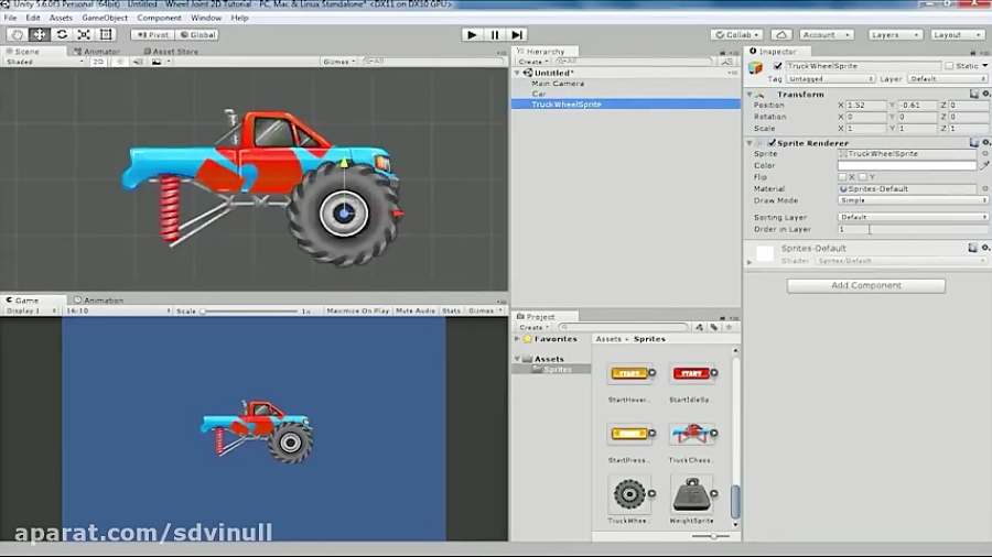 Tutorial Unity | Wheel Joint 2D