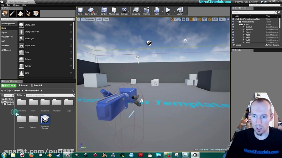 Ue4 Tutorial Enemy Follow Kill Player Player Kill Enemy