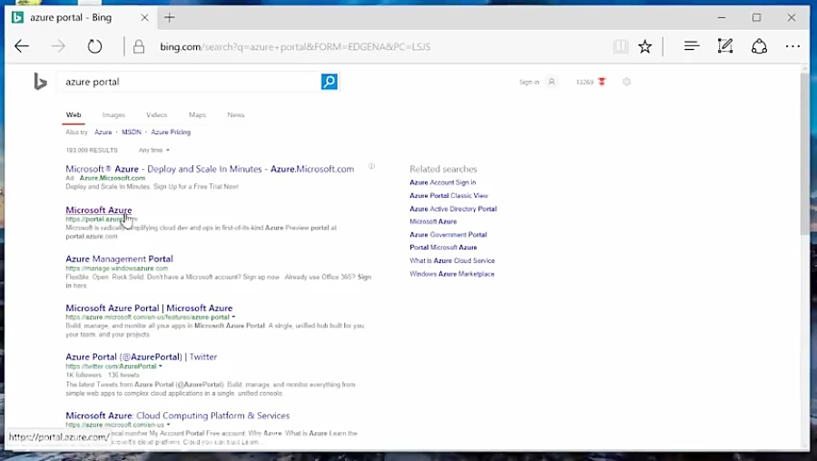 Azure Virtual Machine w/ Hortonworks Sandbox