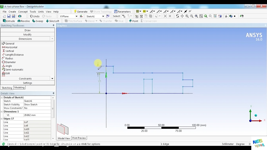 Ansys Workbench Fluid Flow Fluent Tutorialtwo Phase Flowtutorial 1