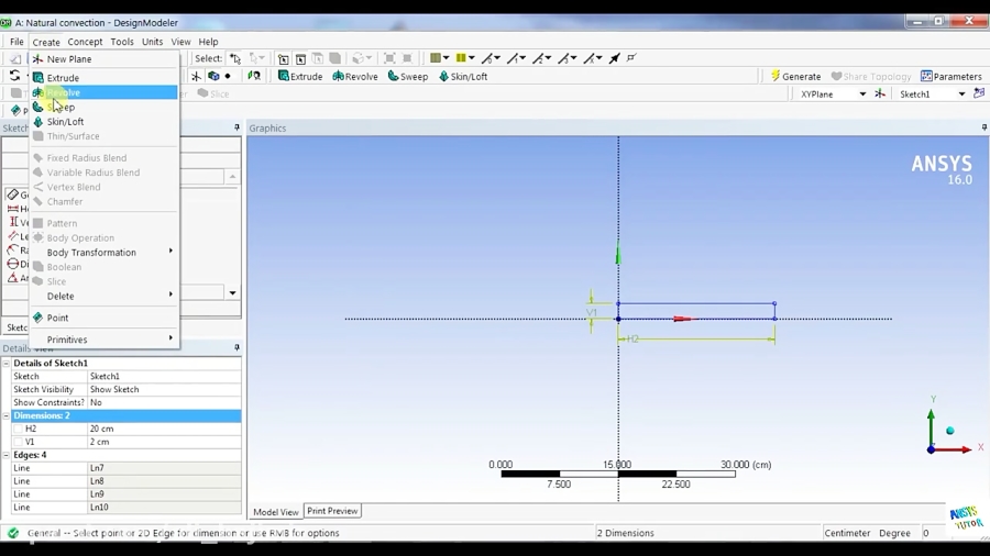 ANSYS Fluent Tutorial:Natural convection 2D analysis