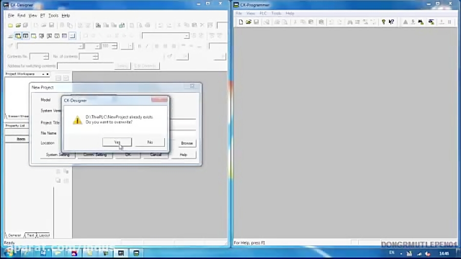 How to link between Cx-Programmer and Cx-Designer