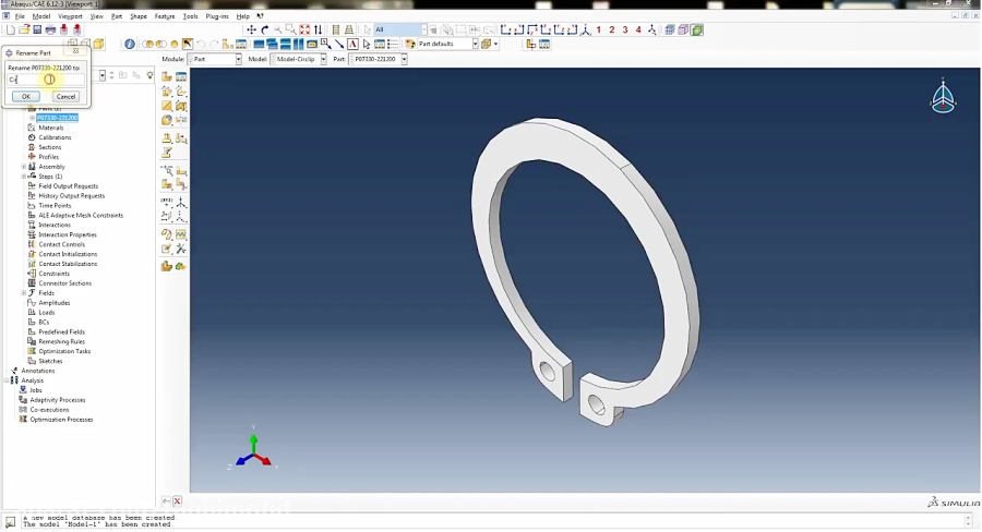 شبیه سازی بست E Ring در آباکوس