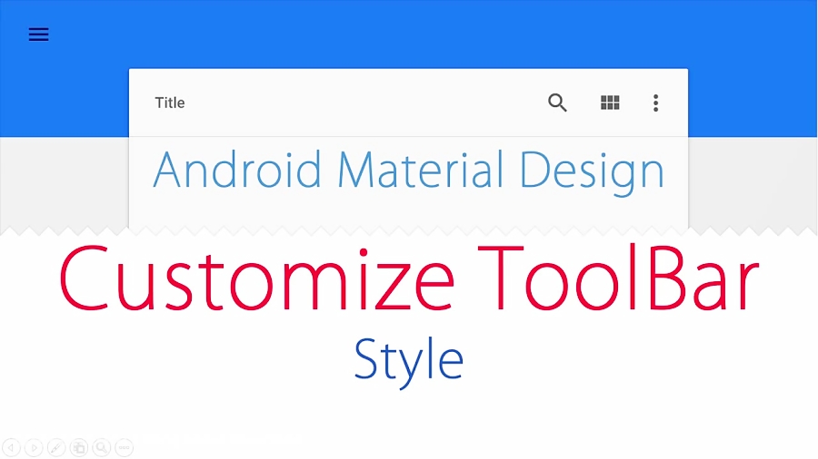 216 Android Custom Toolbar