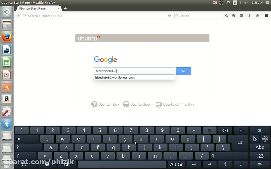 on screen keyboard in ubuntu