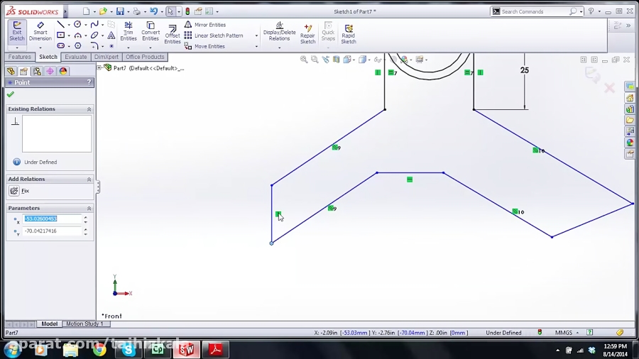 Solidworks Tutorial 1 Creating Sketches