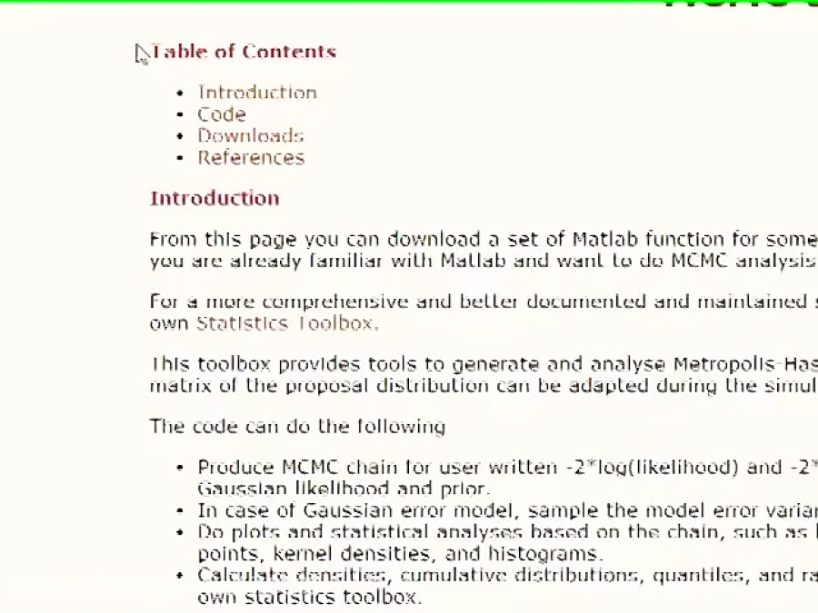 MCMC Markov Chain Monte Carlo demos with Matlab