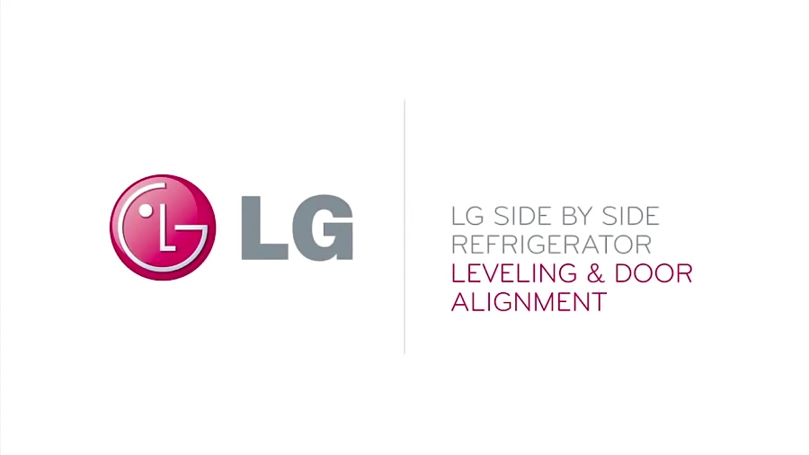 LG Side by Side Refrigerator - Leveling