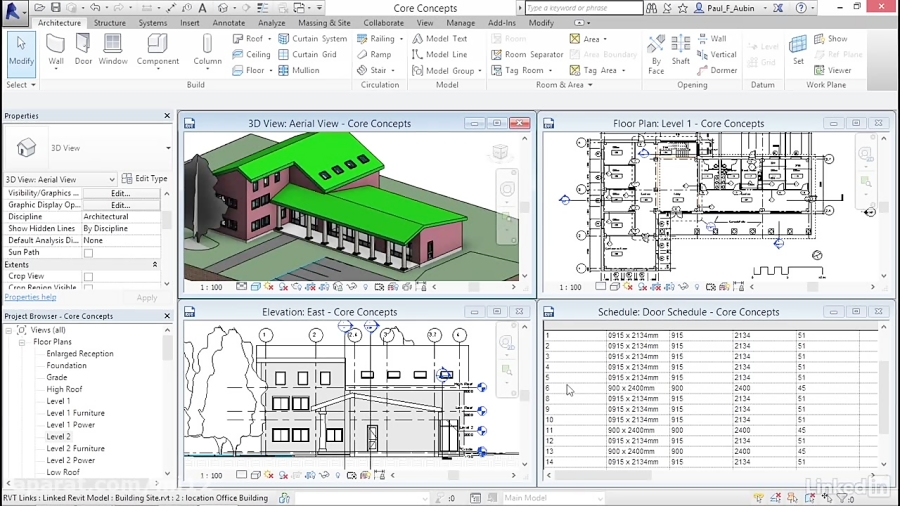 Revit 2017: Essential Training for Architecture (Metric) | Building ...