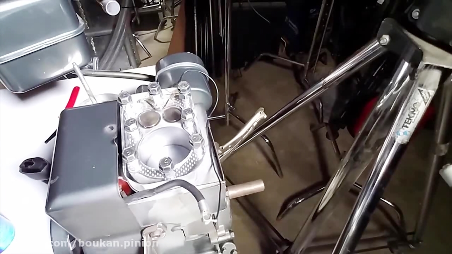 See Through Engine - 4K Slow Motion Visible Combustion