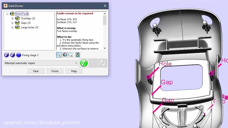 PowerShape Getting Started - Tutorial 2 - Repairing models with Solid Doctor