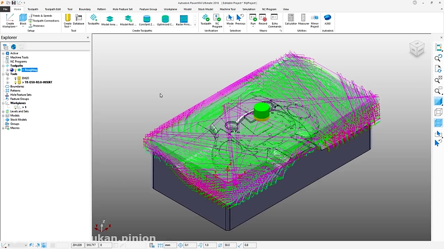 PowerMill 2018 Getting Started - Tutorial 3 - Stock Models and Boundaries