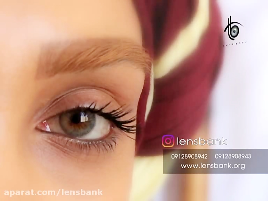 لنز Arian Dark Gray A11 روی چشم زن