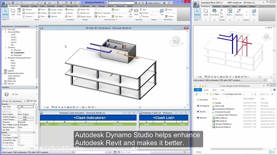 Revit, Dynamo and Navisworks for better MEP Coordination