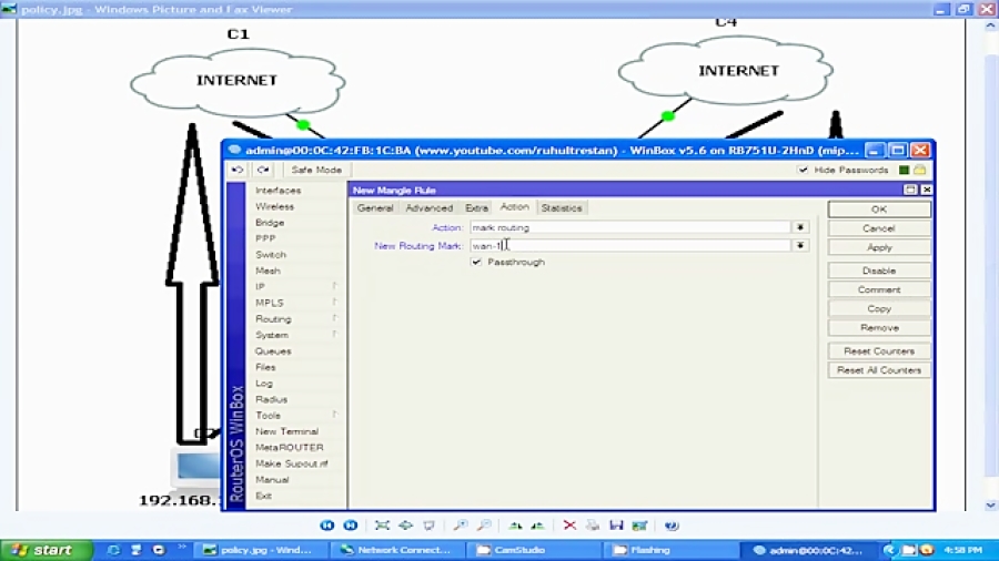 Mikrotik Router Policy-based Routing configuration