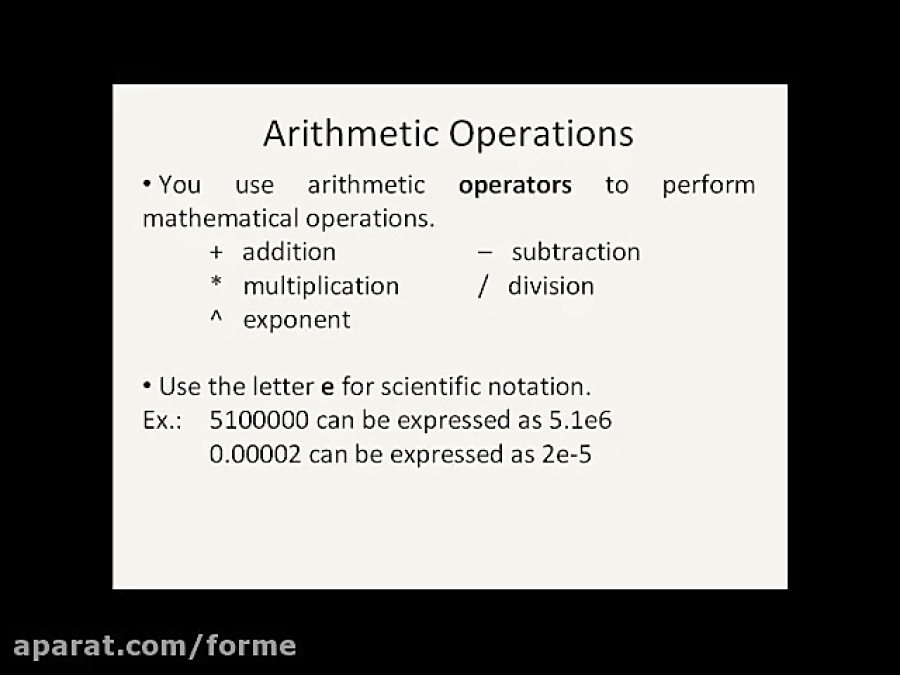 Octave Tutorial 03 - Arithmetic Operators